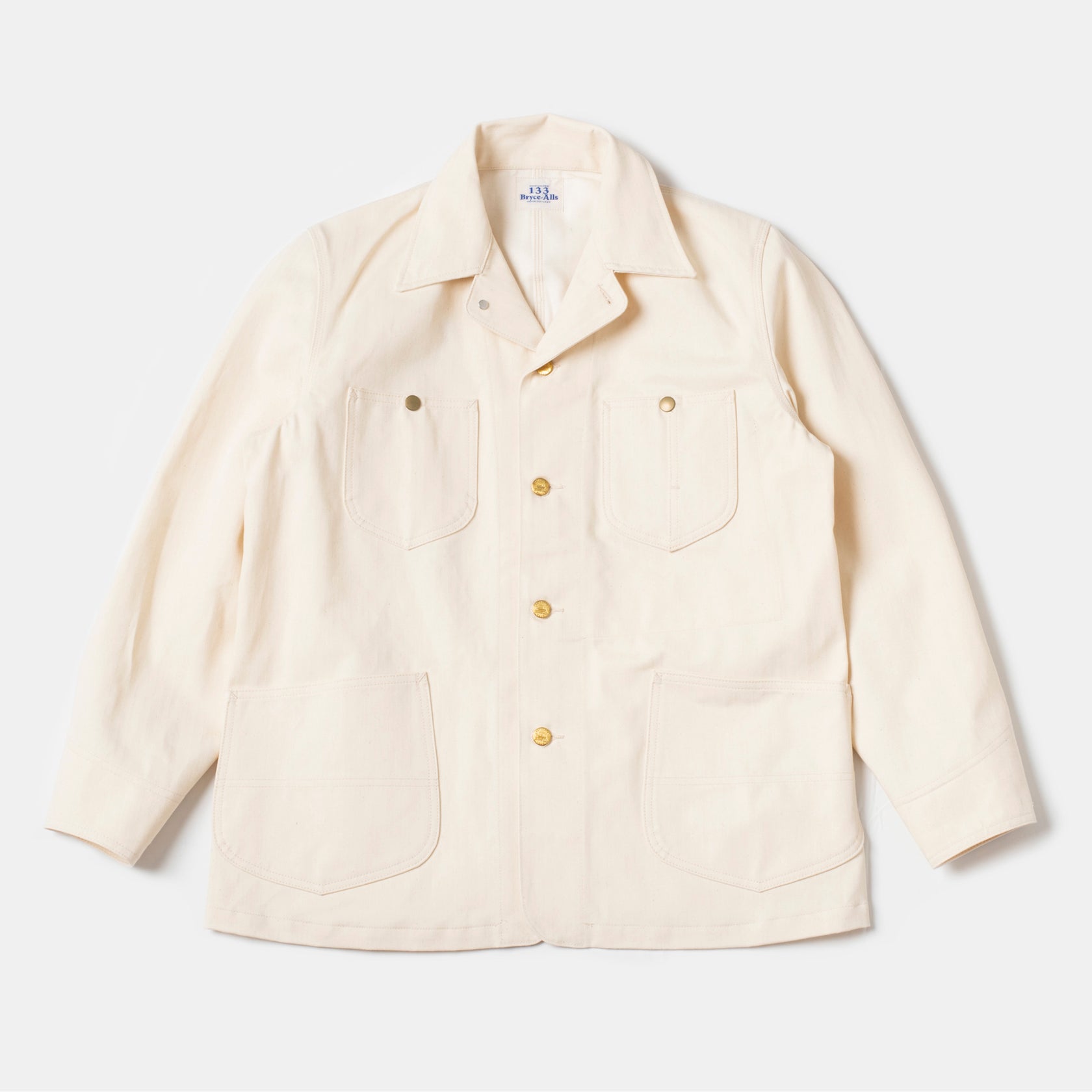 Chore Coat HBT White | Bryceland's & Co.