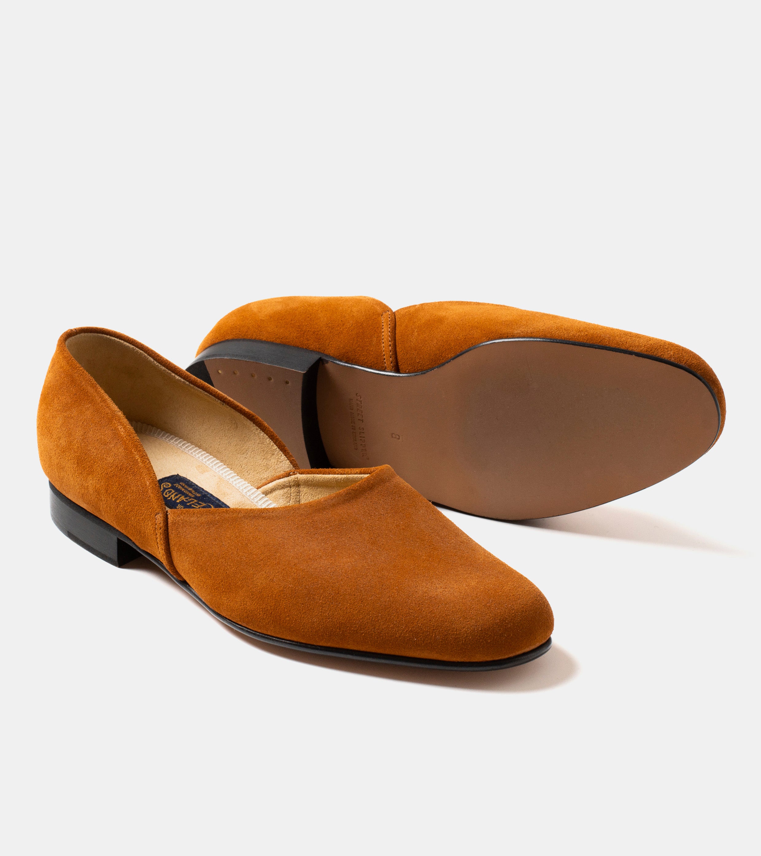 Bryceland's x Bowhill & Elliott Grecian Slippers Brown Suede