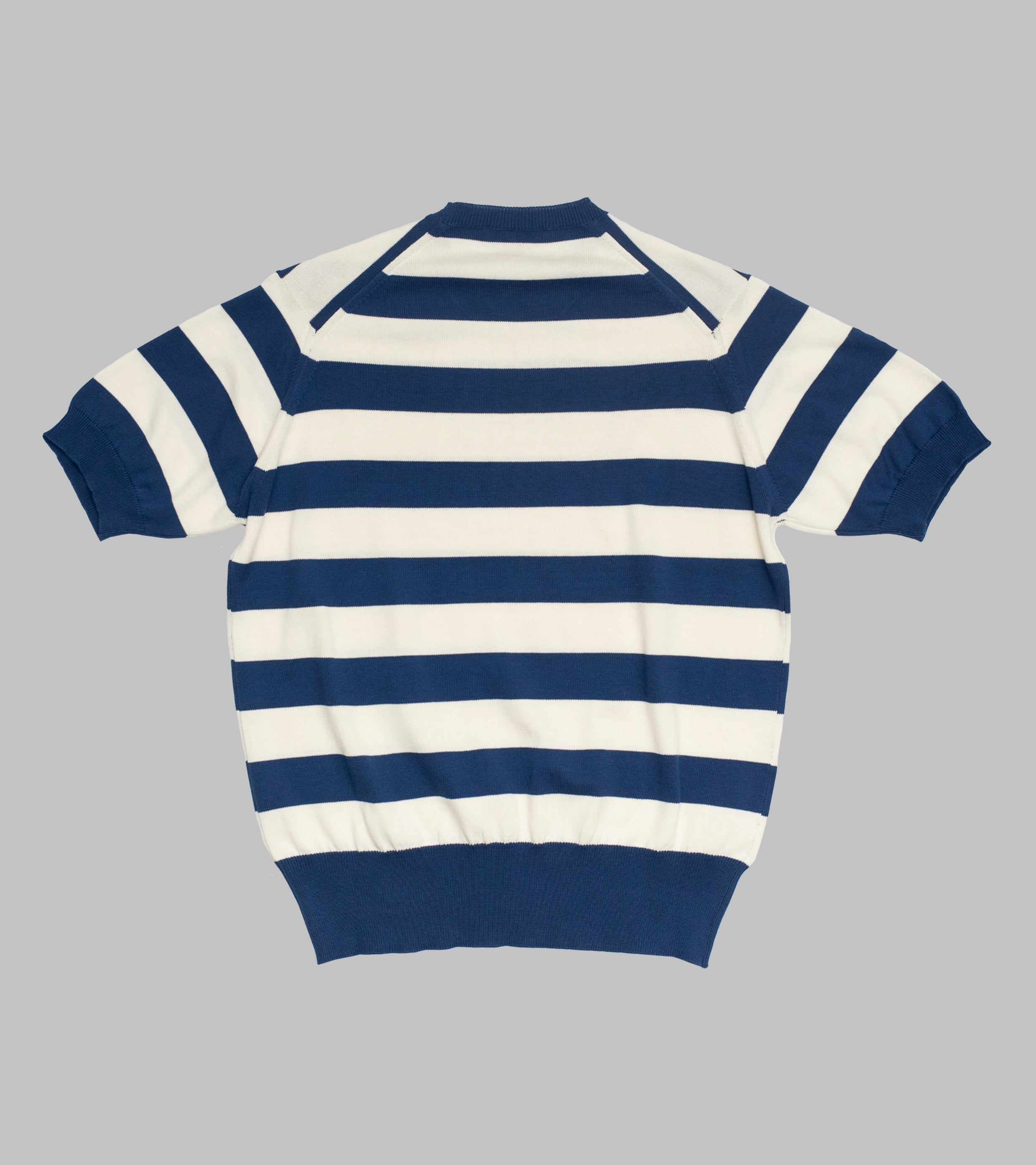 ‘Skipper’ Striped Tee Blue/Cream – Bryceland's